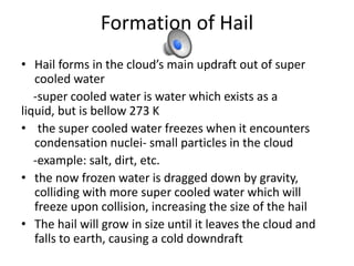 Hail formation within a Cumulonimbus Cloud | PPT