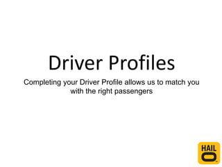 Driver Handbook - Driver Profiles | PDF