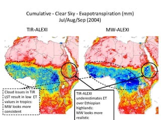 Demonstration of the High-Resolution ALEXI ET product for the NENA ...