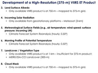 Demonstration of the High-Resolution ALEXI ET product for the NENA ...