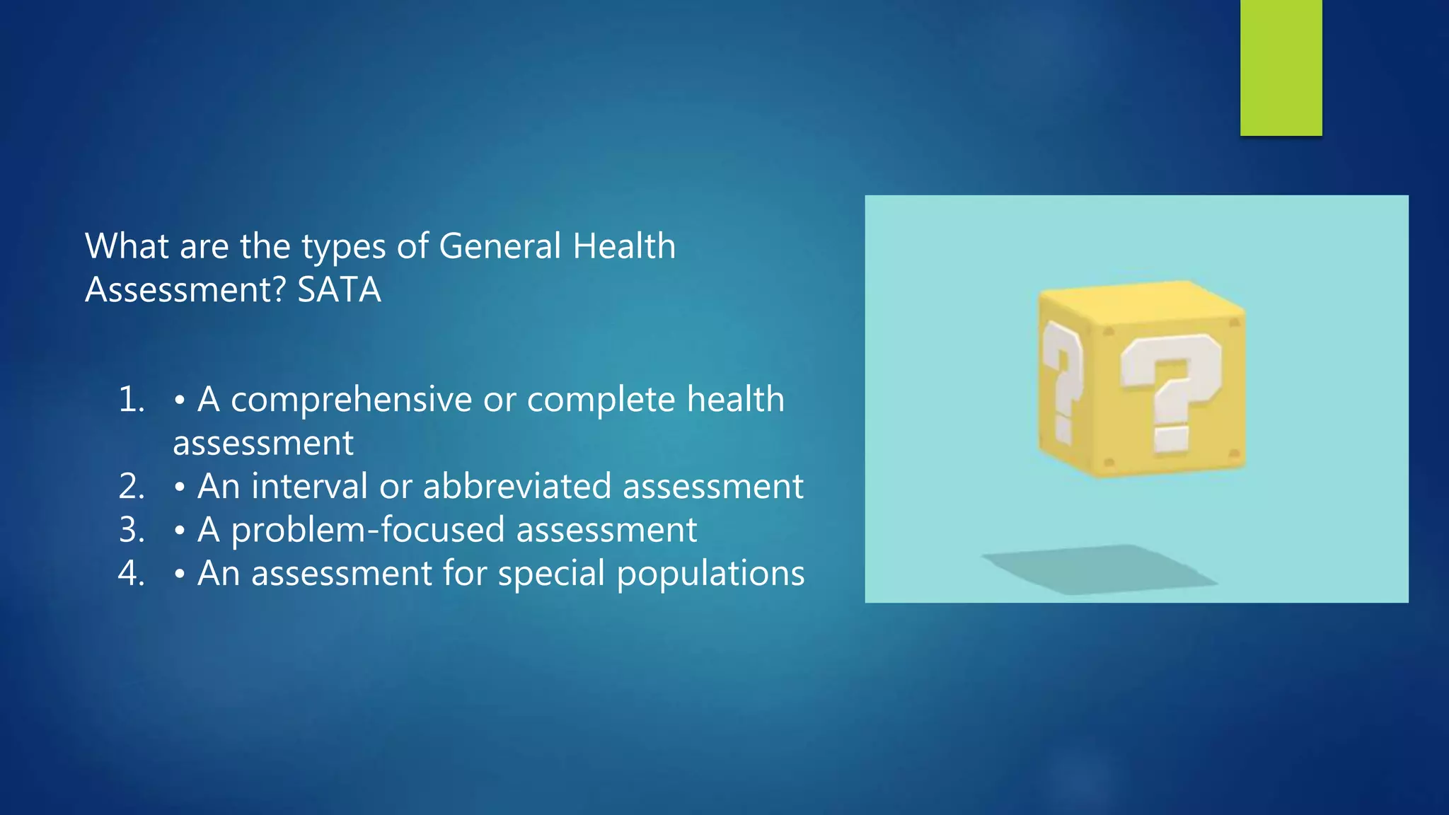 HEALTH ASSESSMENT intro to PHYSICAL ASSESSMENT and IPPA 2021 | PPTX