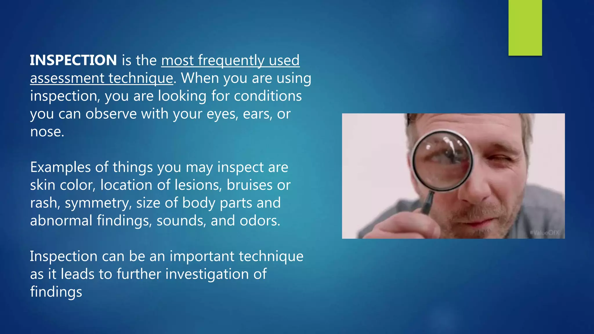 HEALTH ASSESSMENT intro to PHYSICAL ASSESSMENT and IPPA 2021 | PPTX