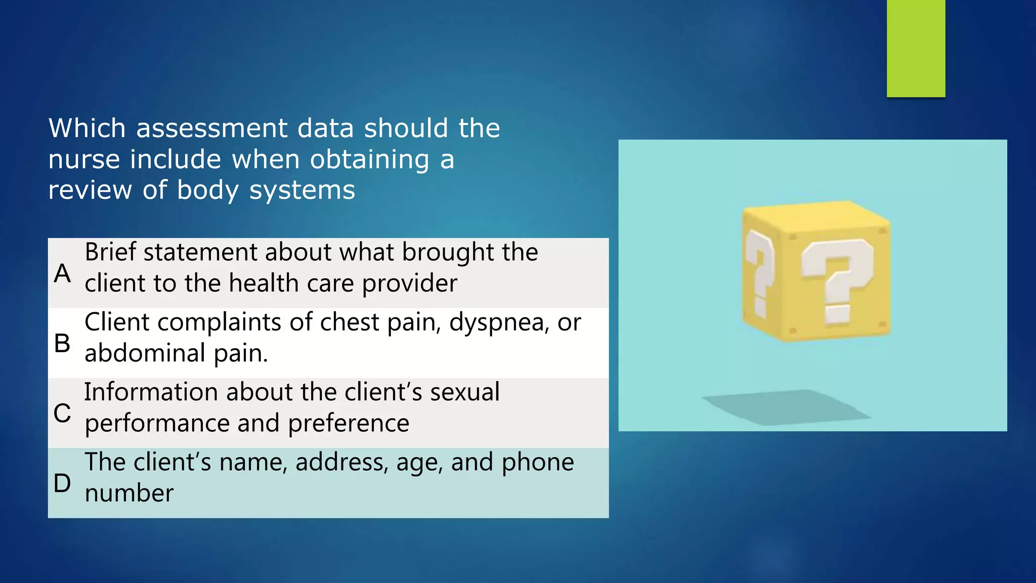 HEALTH ASSESSMENT intro to PHYSICAL ASSESSMENT and IPPA 2021 | PPTX