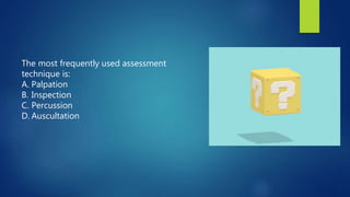 HEALTH ASSESSMENT intro to PHYSICAL ASSESSMENT and IPPA 2021 | PPTX