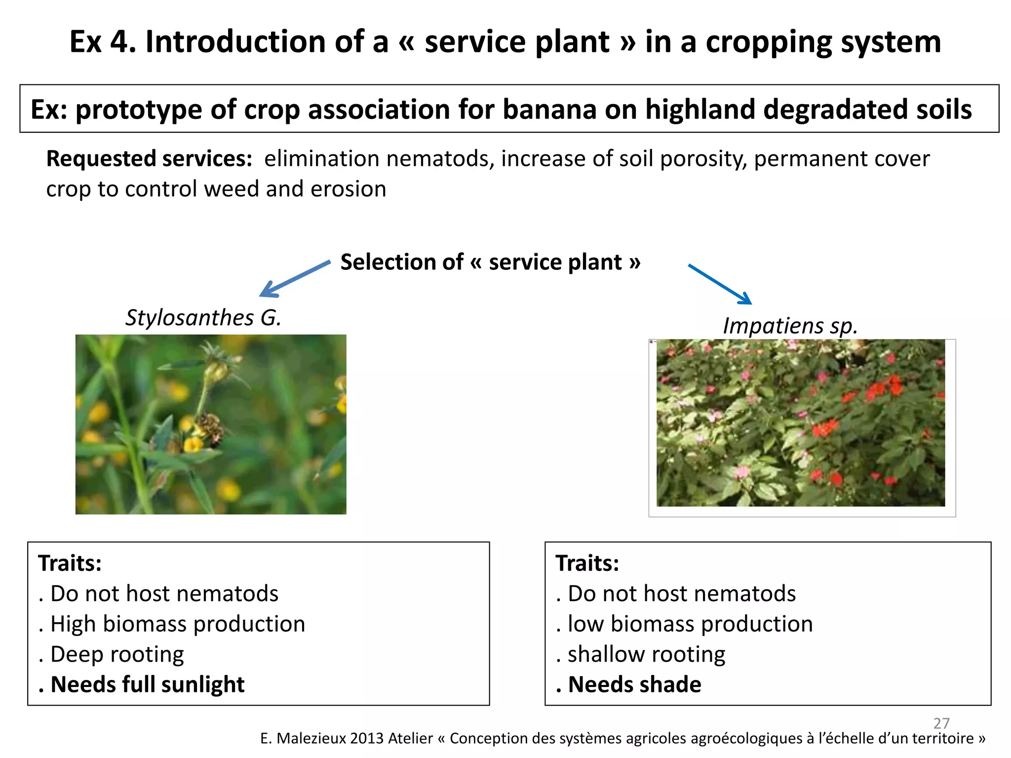 Enhancing the roles of ecosystem services in agriculture ...