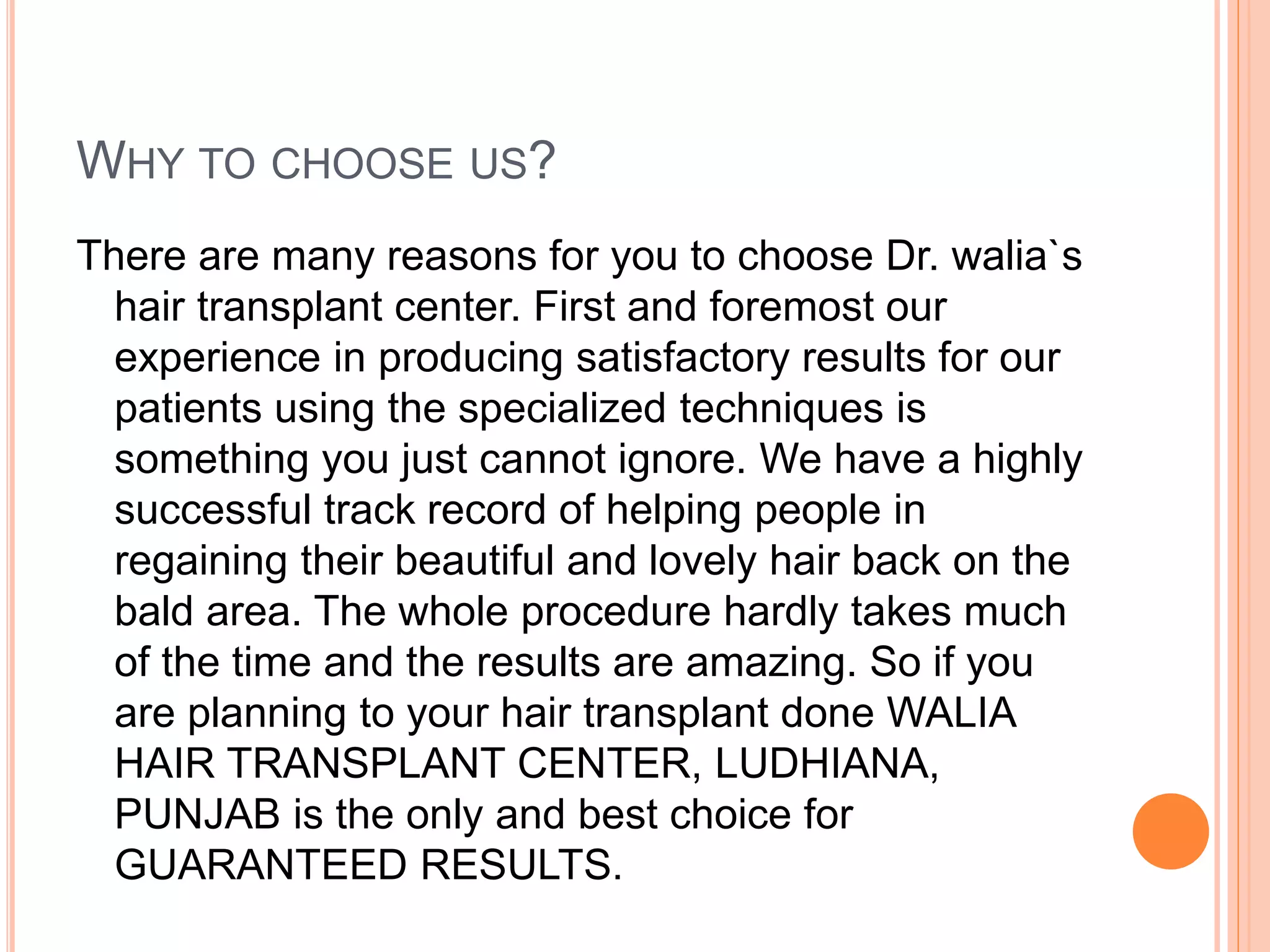 Hair transplant-ppt | PPTX