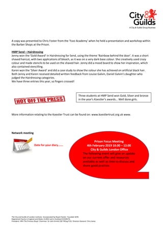 Hair and beauty prison newsletter | PDF