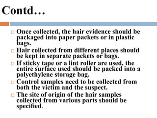 Hair as a forensic evidence | PPT