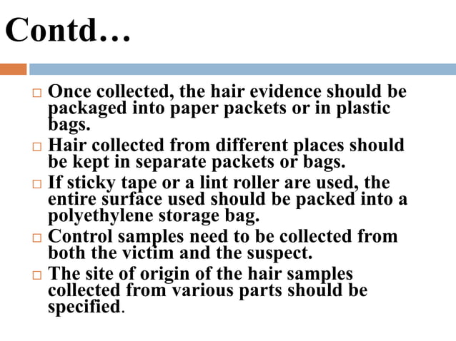 Hair as a forensic evidence | PPT