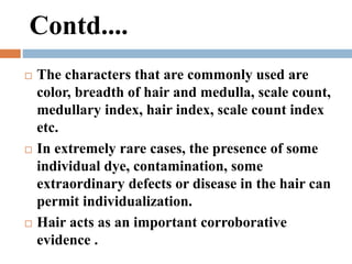 Hair as a forensic evidence | PPT