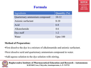 Hair Bleaches & Hair Colourants | PPTX