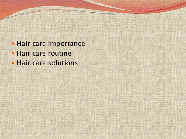Hair care | PPTX | Hair Care | Beauty