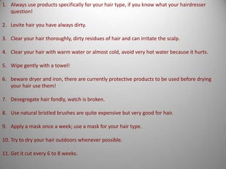 Hair care basics | PPTX