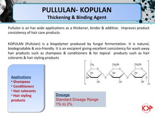 Hair care ingredients-Kumar Organic Products | PPT