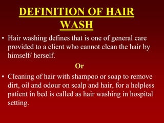 Hair wash or Hair care- Preeti sharma | PPT