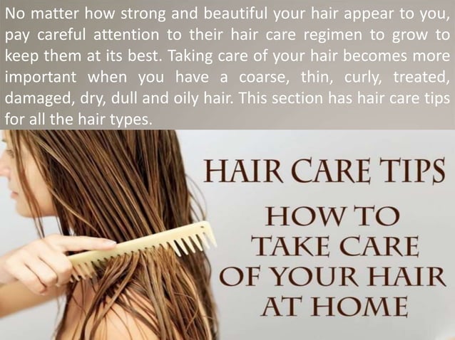 Hair care tips | PPTX