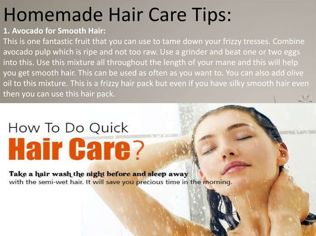 Hair care tips | PPTX