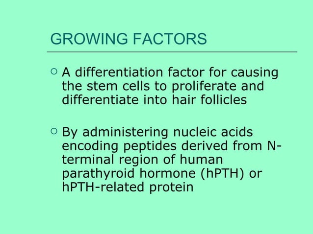 Hair cloning | PPT | Shaving | Personal Care