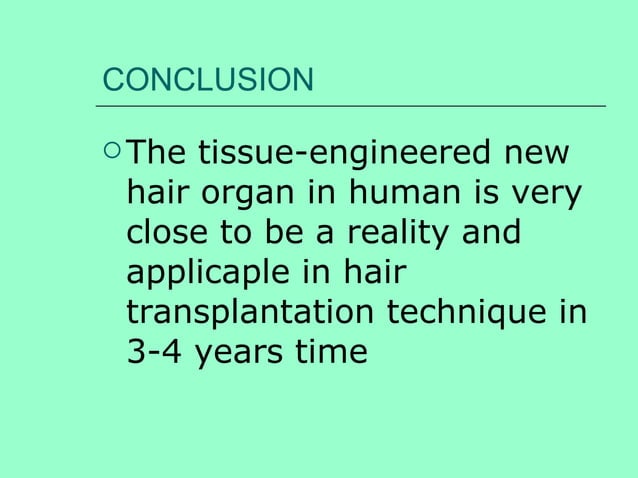 Hair cloning | PPT | Shaving | Personal Care