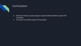 Hair color and uk biobank | PPT