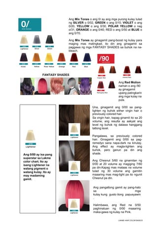 Hair Color Basics | PDF