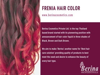 Berina Best Hair color | PPTX