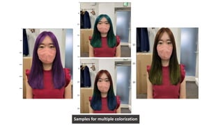 Real-time Hair Color Simualtion | PPT