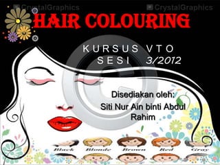 Hair colouring | PPTX