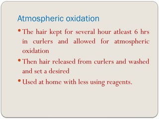 Hair cosmetics Formulation Roles of ingredients, Properties ...