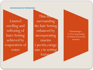 Hair cosmetics Formulation Roles of ingredients, Properties ...