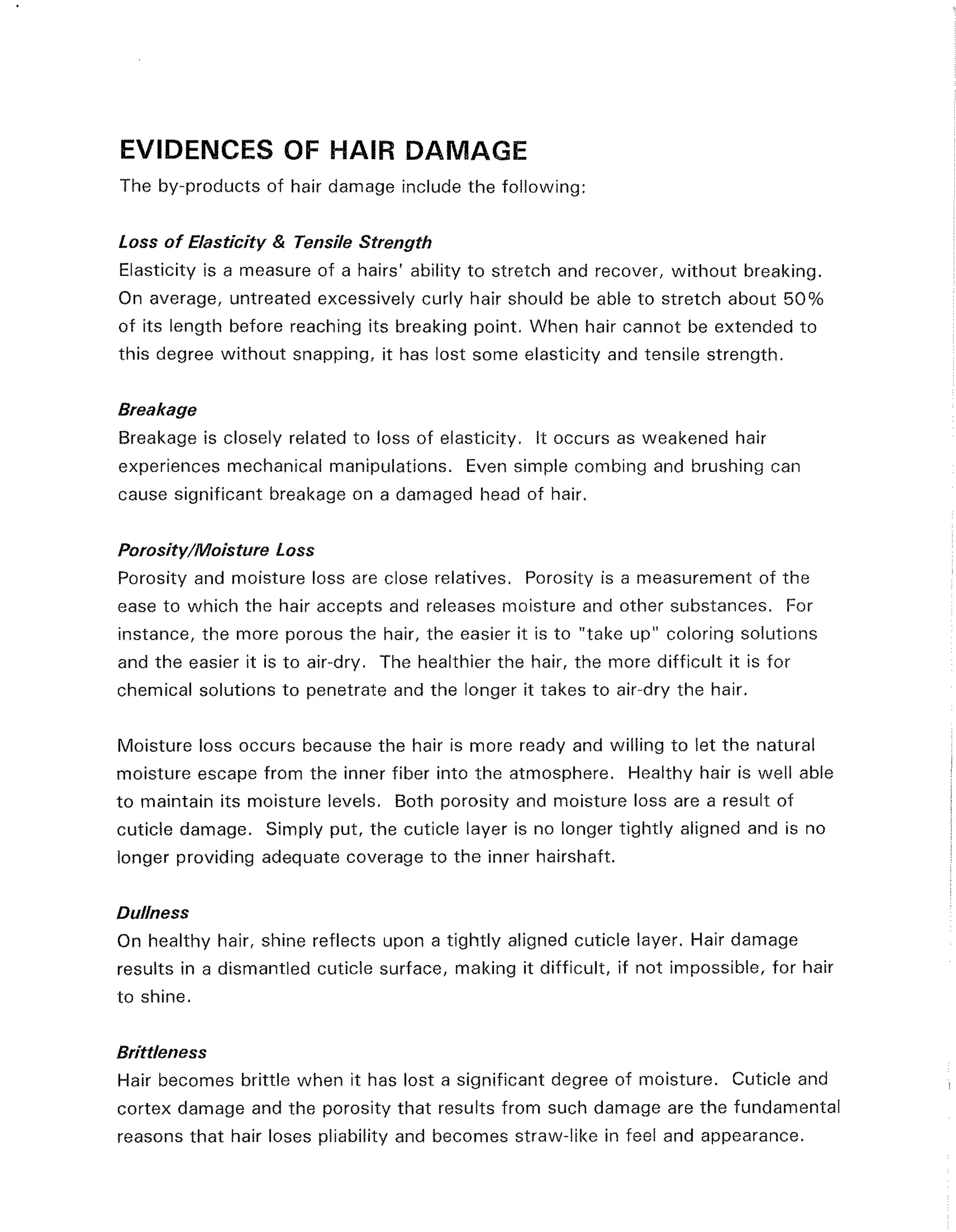 HAIR DAMAGE: CAUSES, PREVENTION AND CURES | PDF