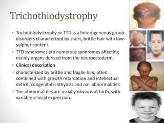 Hair defects and differential diagnosis | PPTX