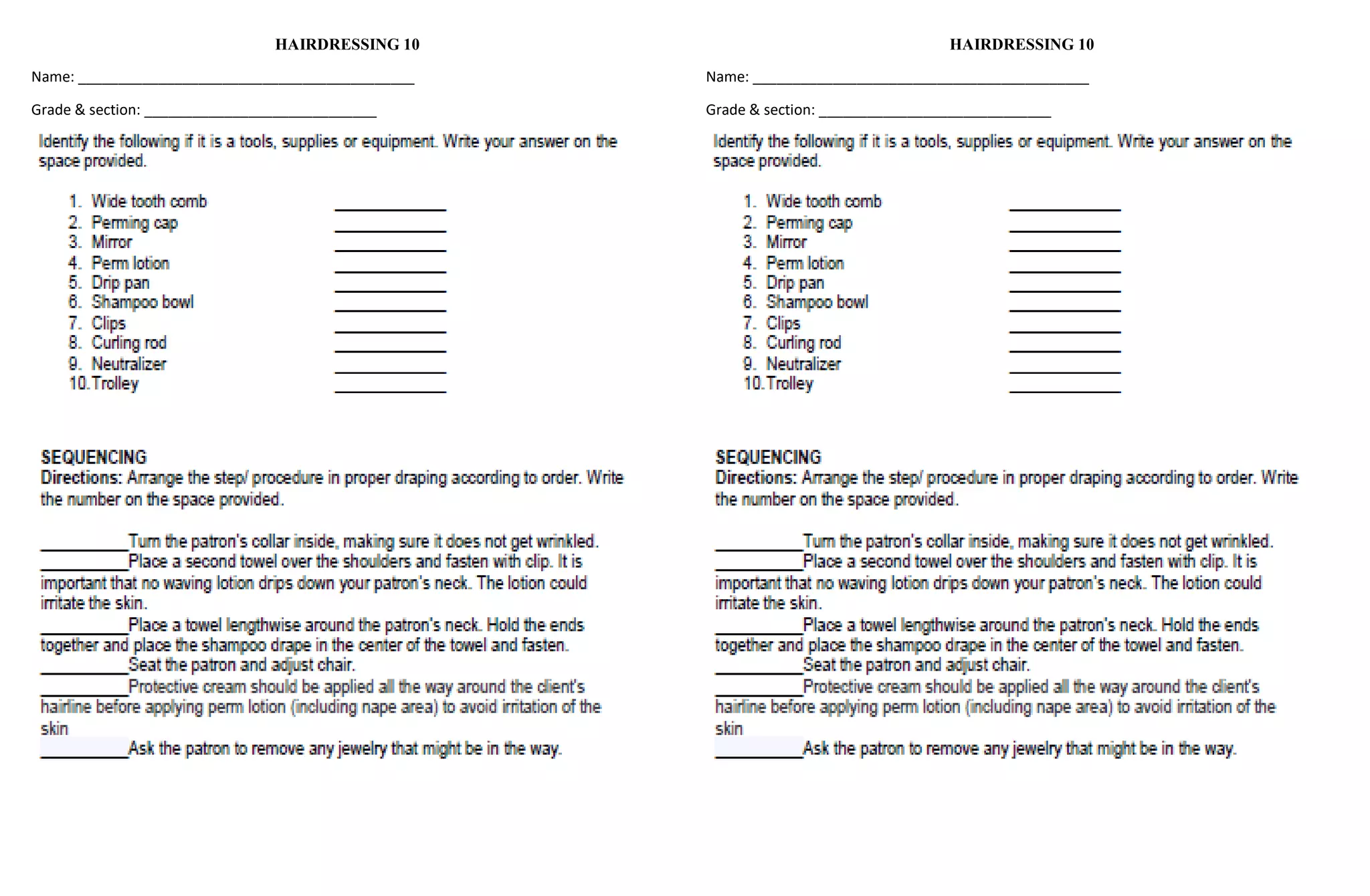 HAIRDRESSING 10 QUIZ.pdf