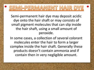 Hair dye | PPT