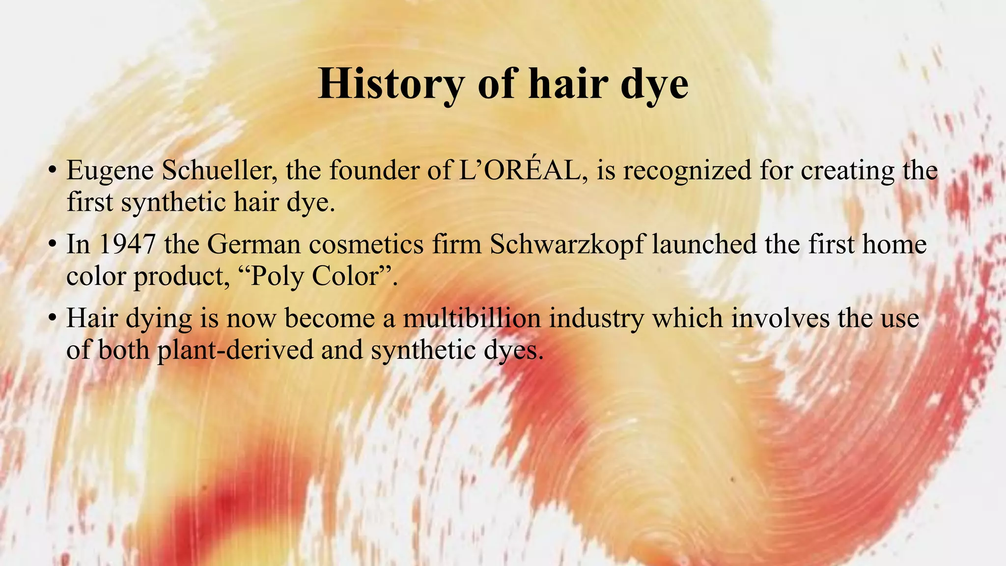 Hair dyes and colourants | PDF