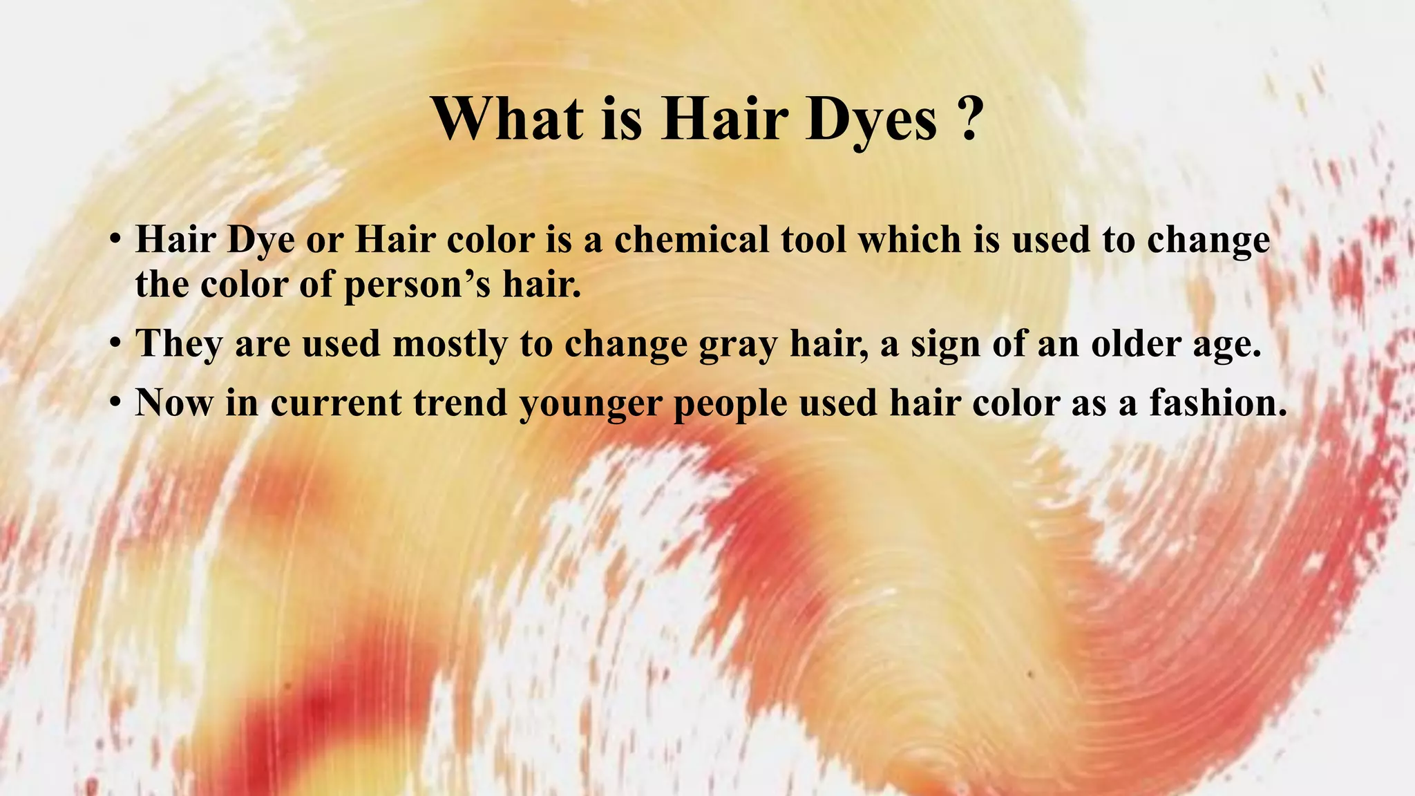 Hair dyes and colourants | PDF