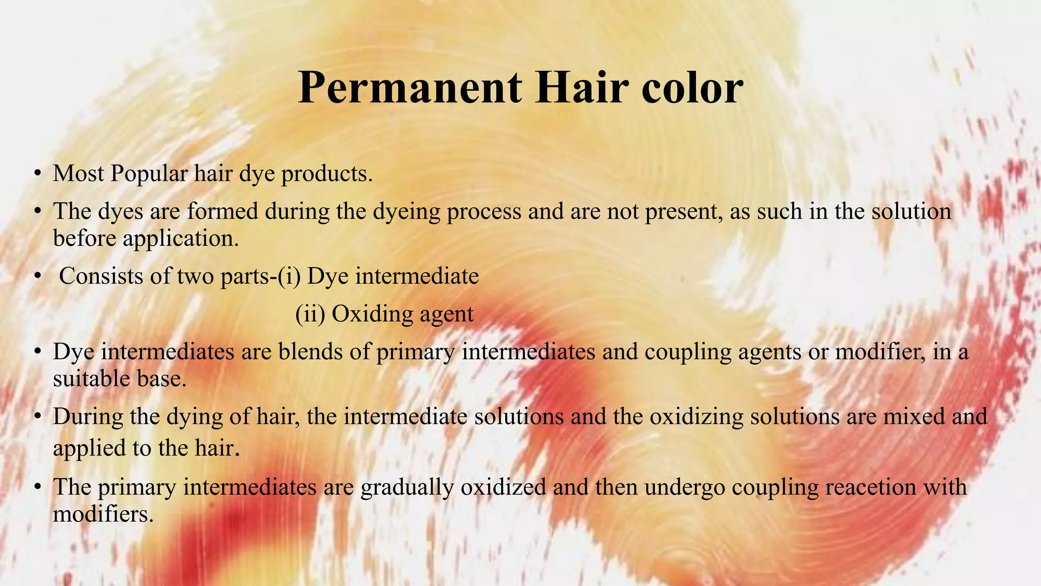 Hair dyes and colourants | PDF