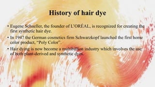 Hair dyes and colourants | PDF