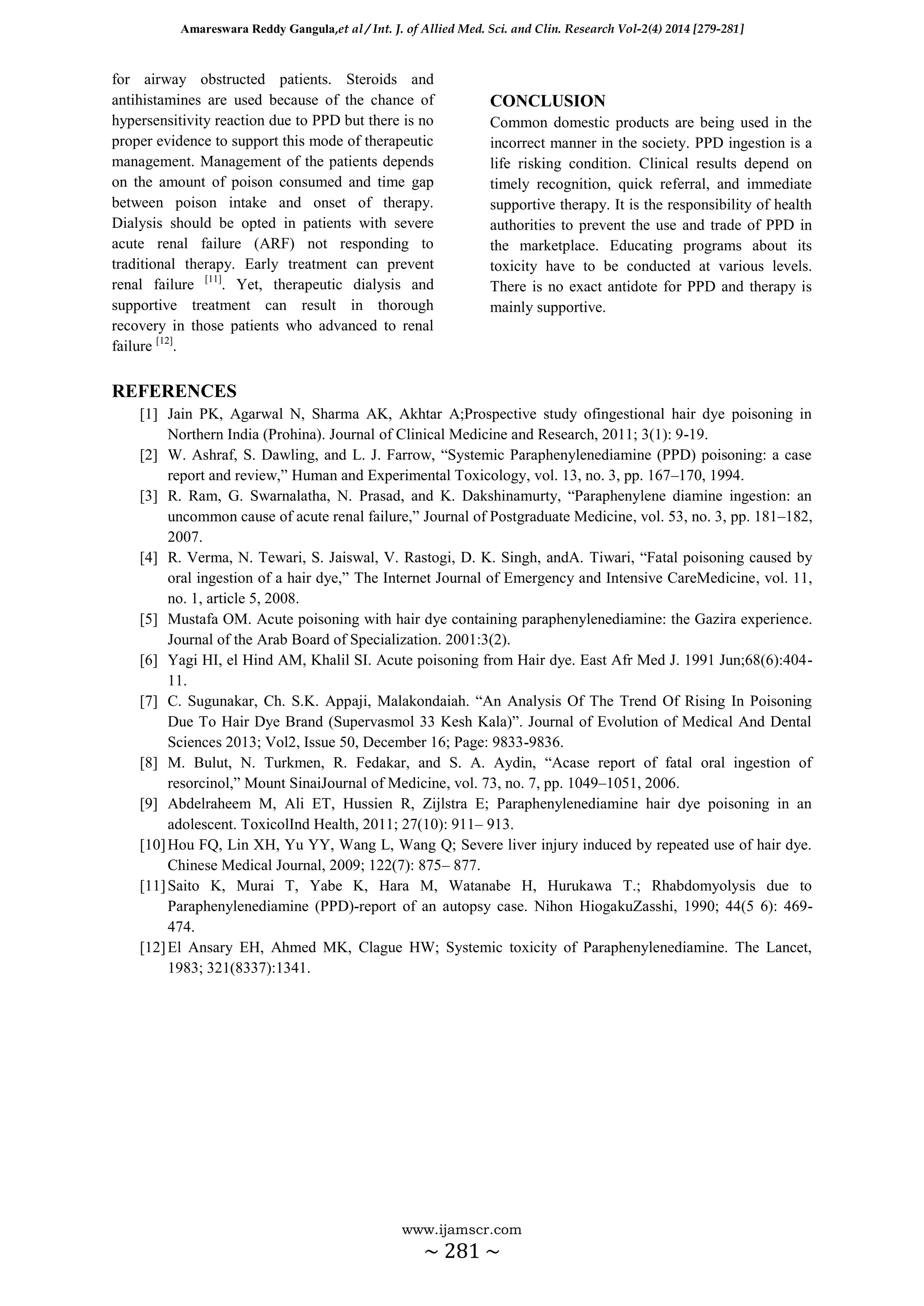 Hair dye (super vasmol-33) poisoning – A case reportHair dye (super ...