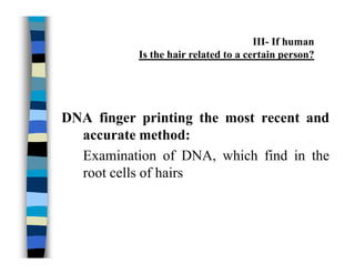 Hair examination | PDF