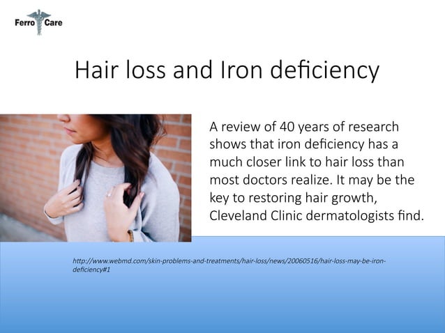 Hair loss and iron deficiency | PPT