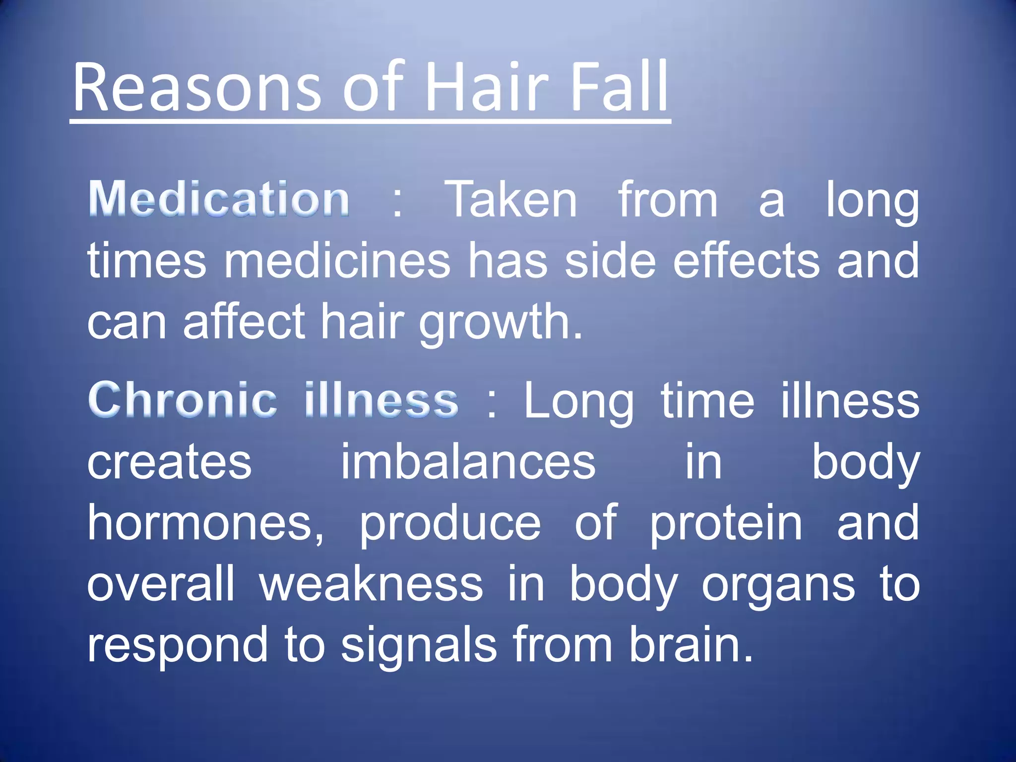 Hair loss causes | PPTX