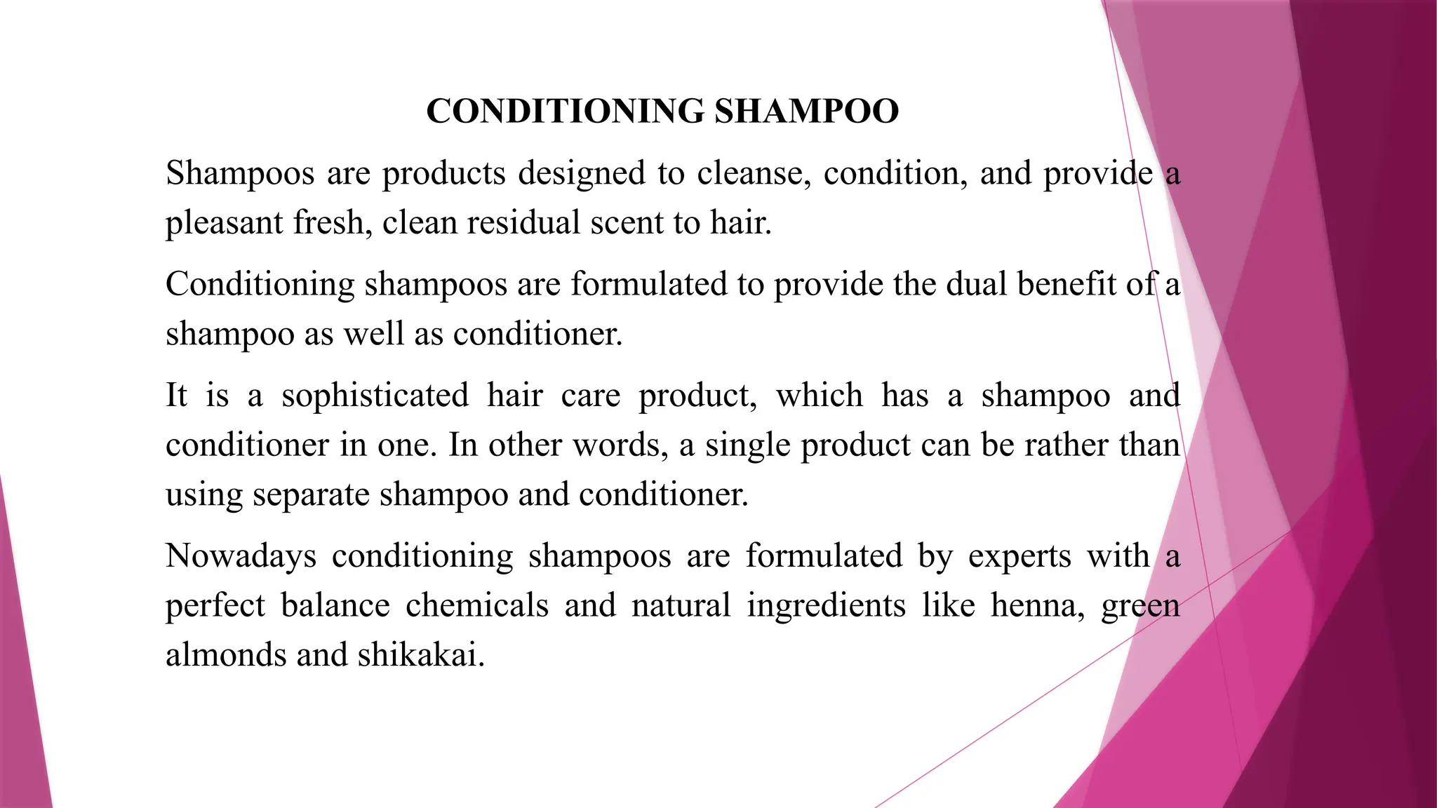 Hair products.pptx cosmetic science notes | PPTX