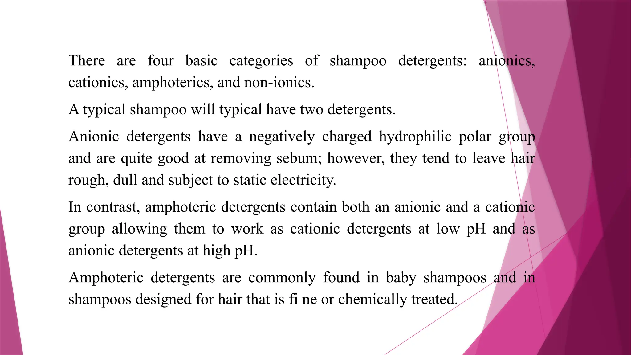 Hair products.pptx cosmetic science notes | PPTX