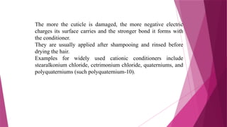 Hair products.pptx cosmetic science notes | PPTX