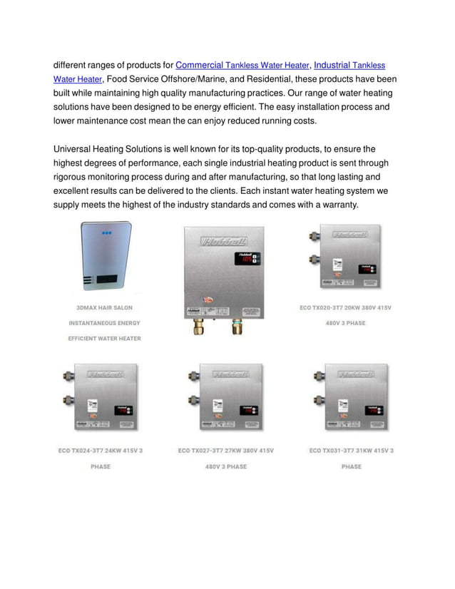 Hair Salon Water Heaters.pdf............ | PDF | Hair Care | Beauty