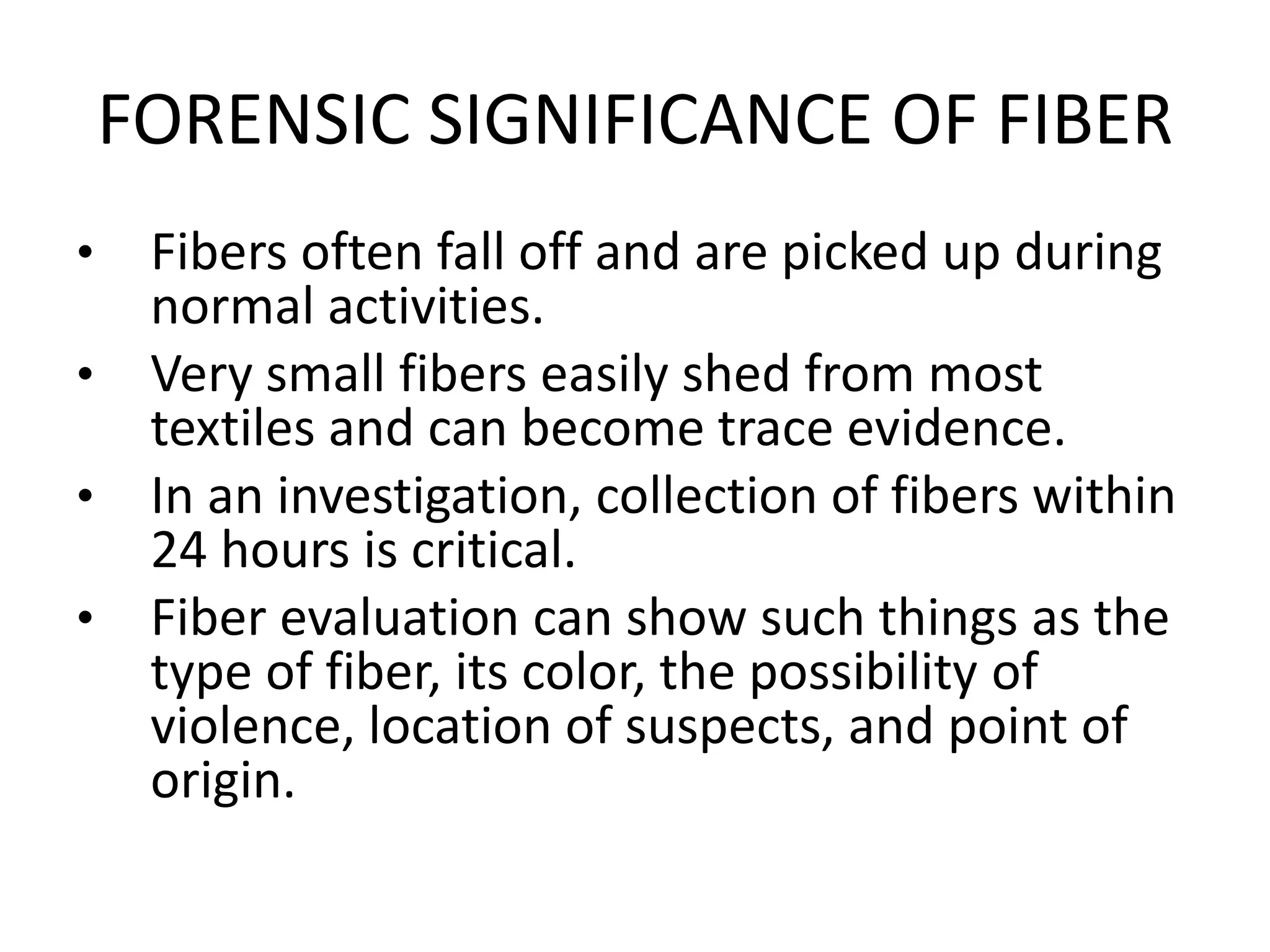 Hair and fiber | PPTX