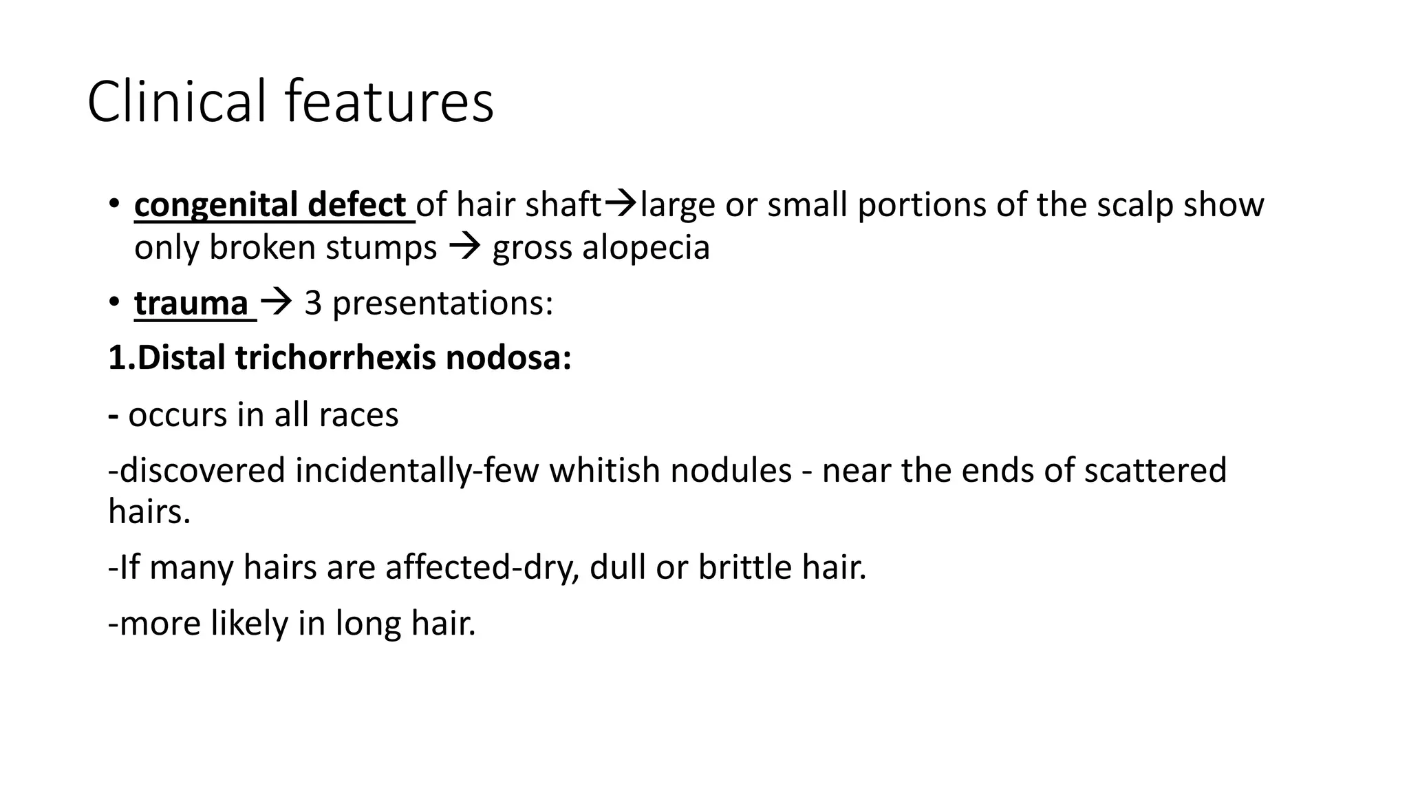 An approach to hair shaft disorders in Dermatology | PDF