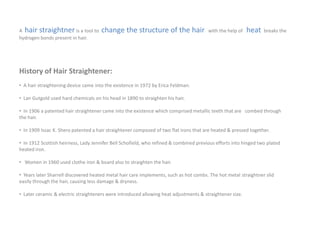 Hair straightener Technically complex Product | PDF