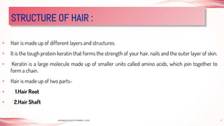 Hair structure and hair growth cycle.pptx
